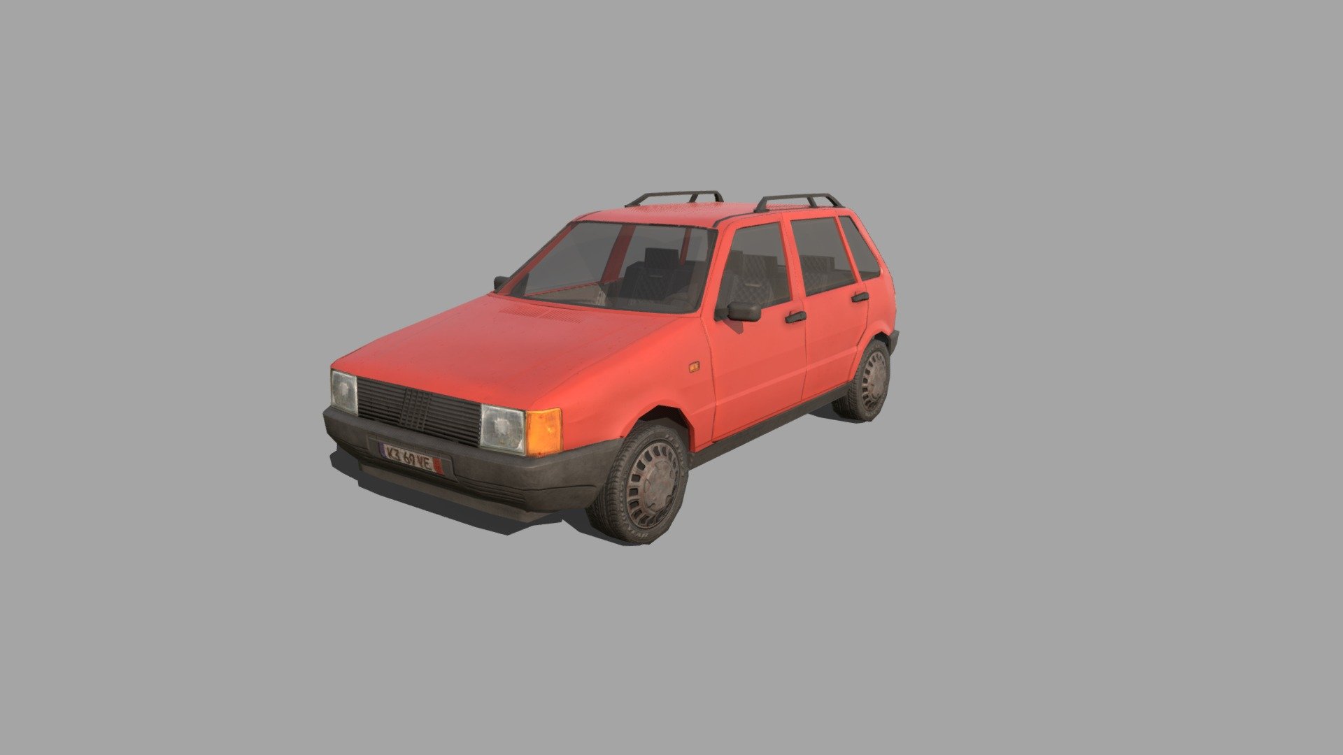 Fiat Uno - 3D model by dairon [39479e7] - Sketchfab