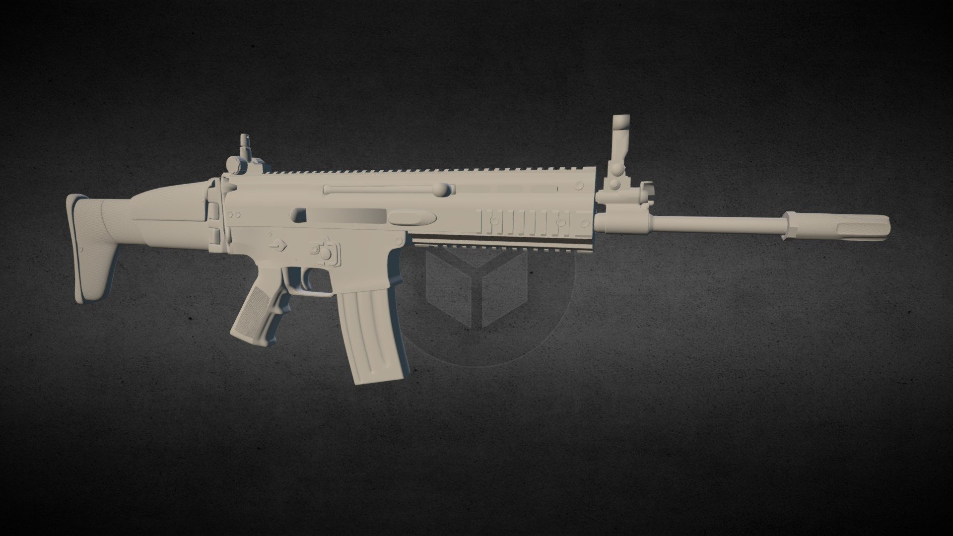 SCAR-L - 3D model by Mikołaj Spychał (@mikolajspy) [394b80c] - Sketchfab