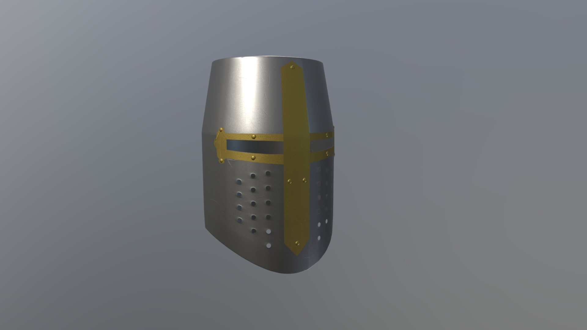 Crusader Helmet - Download Free 3D model by FractalSpace [394c602 ...