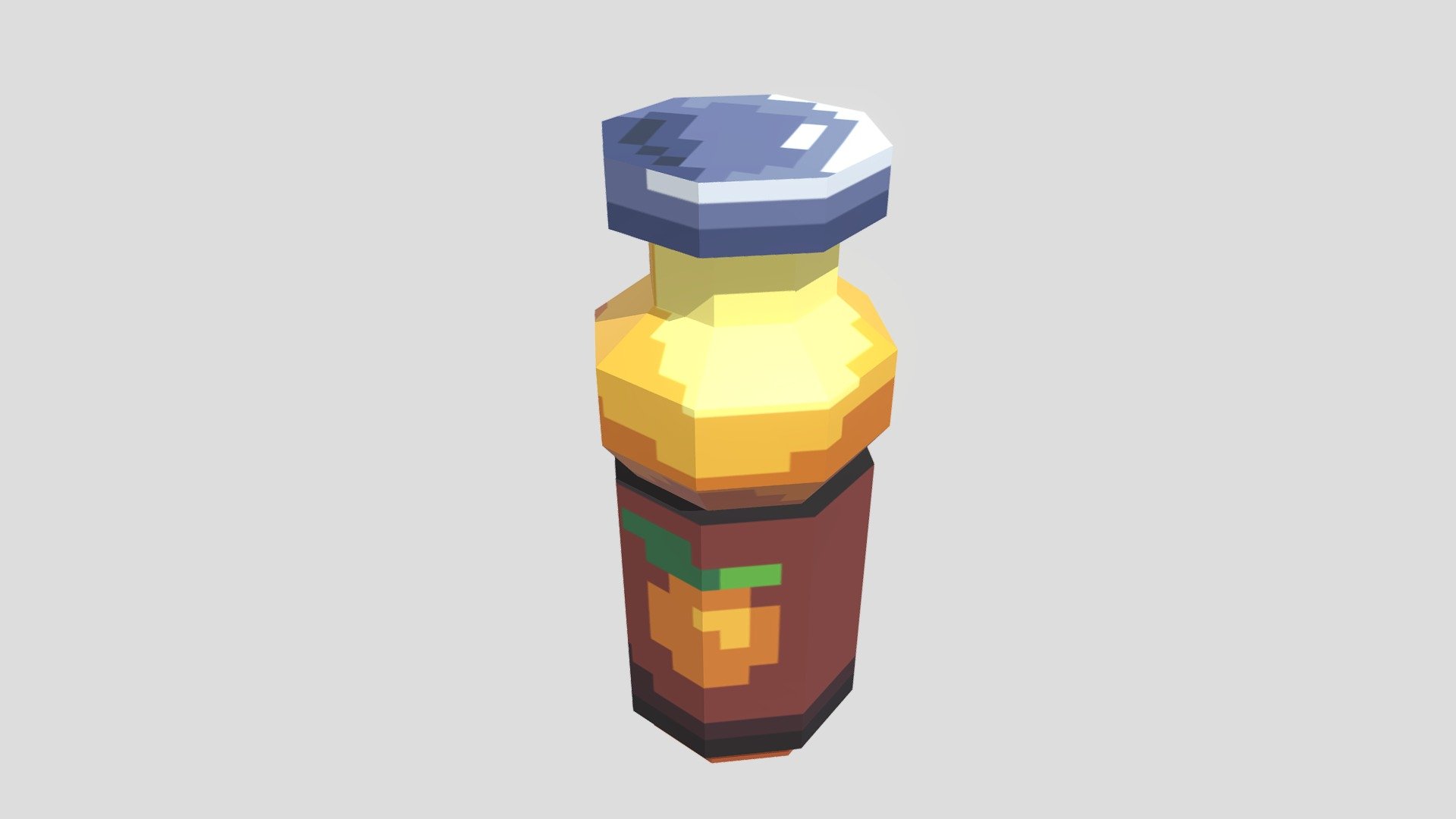 Low Poly Orange Juice Bottle - Download Free 3D model by RafahellLuz ...