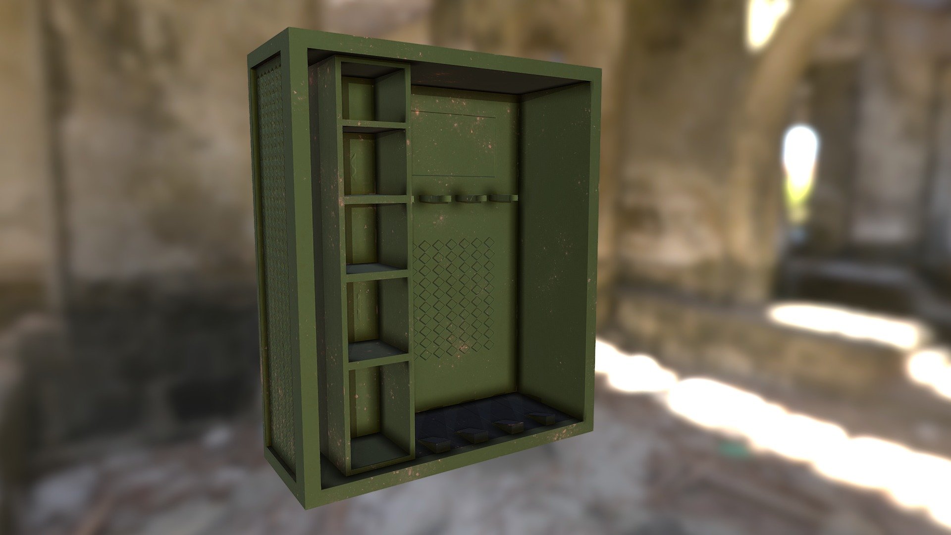 Gun Rack - Download Free 3D model by Javier_Fernandez (@Javier ...