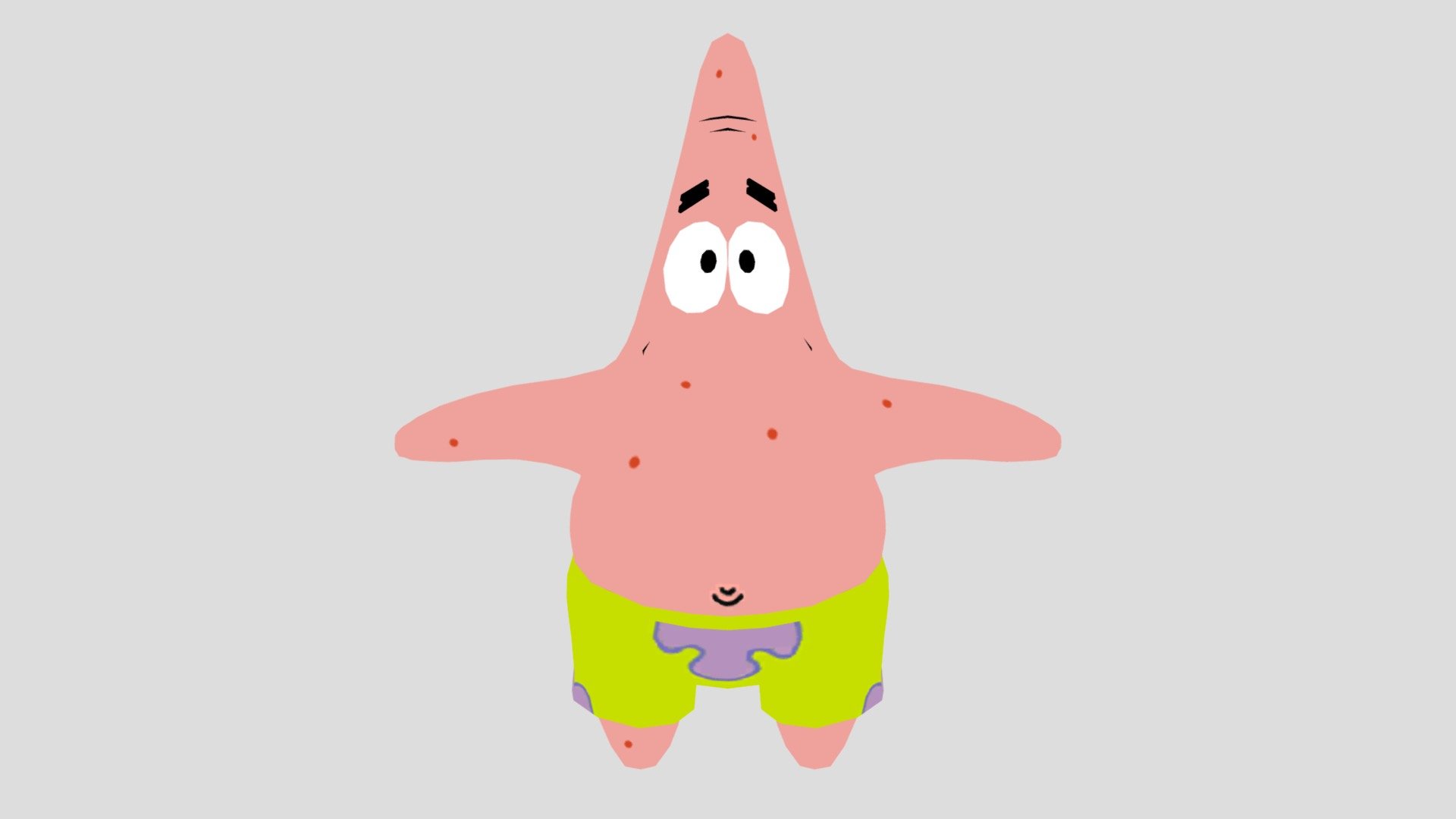 The SpongeBob Movie - Patrick Scared - Download Free 3D model by SMF ...