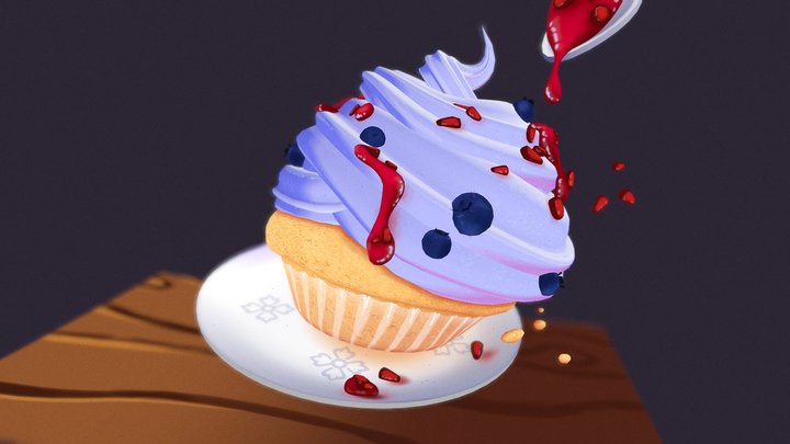 Cupcake 3D models - Sketchfab