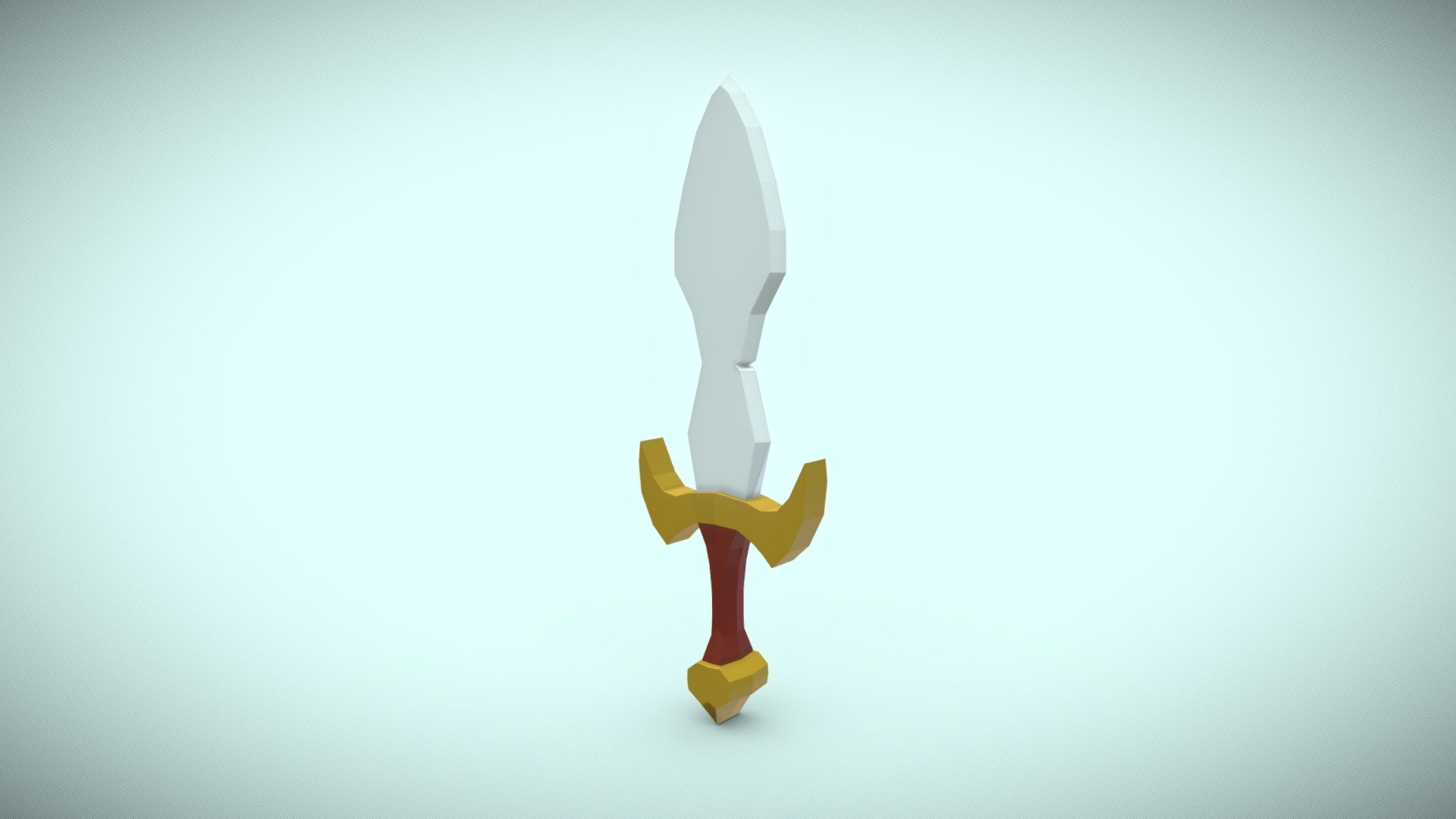 Low-Poly Sword – Stylish Display Model - 3D model by game3dover ...