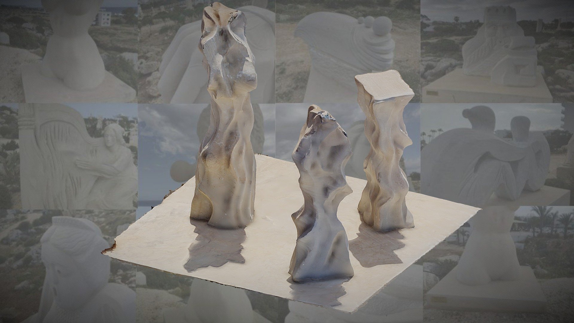 Organic Tryptic - Ayia Napa's sculpture park - 3D model by AI ...