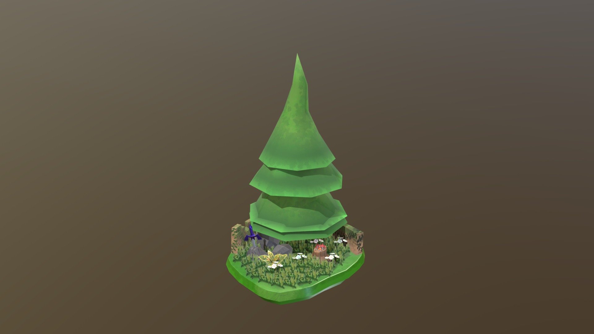Plant Diorama - 3D model by Desiree (@Desiree_p) [3955344] - Sketchfab
