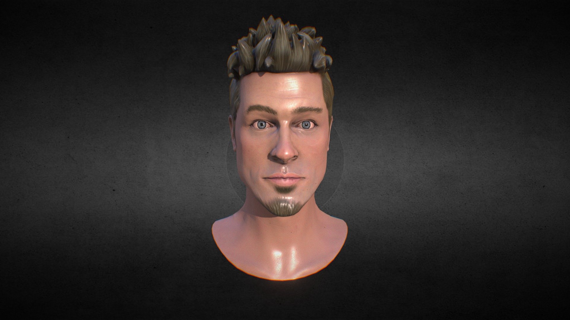 Brad Pitt (Tyler Durden) - 3D model by joshlukelopez [3955a4b] - Sketchfab