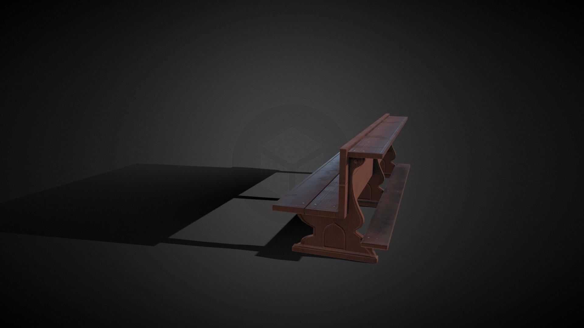 Church Bench - 3D model by apetrova.hanna [3956d40] - Sketchfab