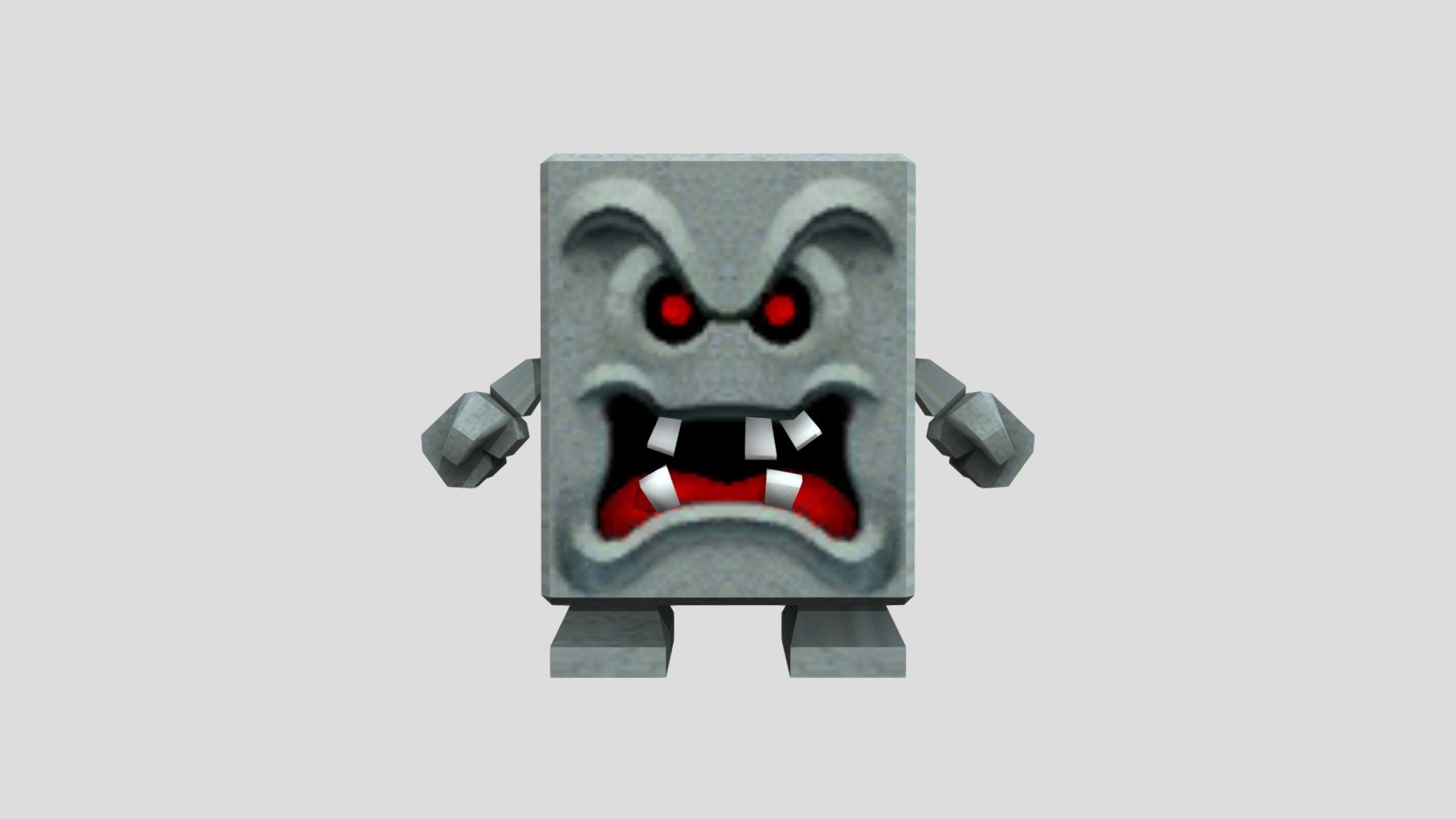 3DS - New Super Mario Bros 2 - Whomp - Download Free 3D model by Garu ...