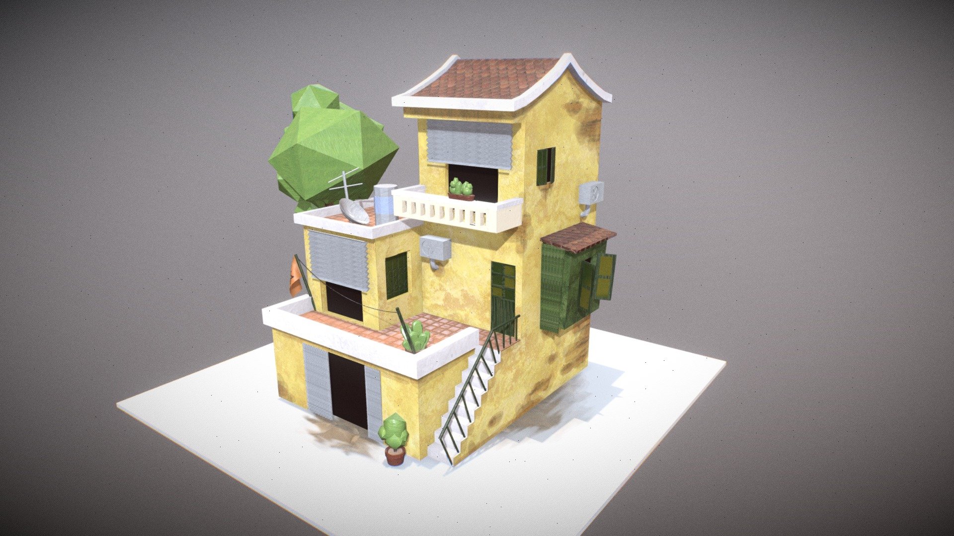 Hanoi House - Igor Ambrósio - Download Free 3D model by Igor Ambrósio ...