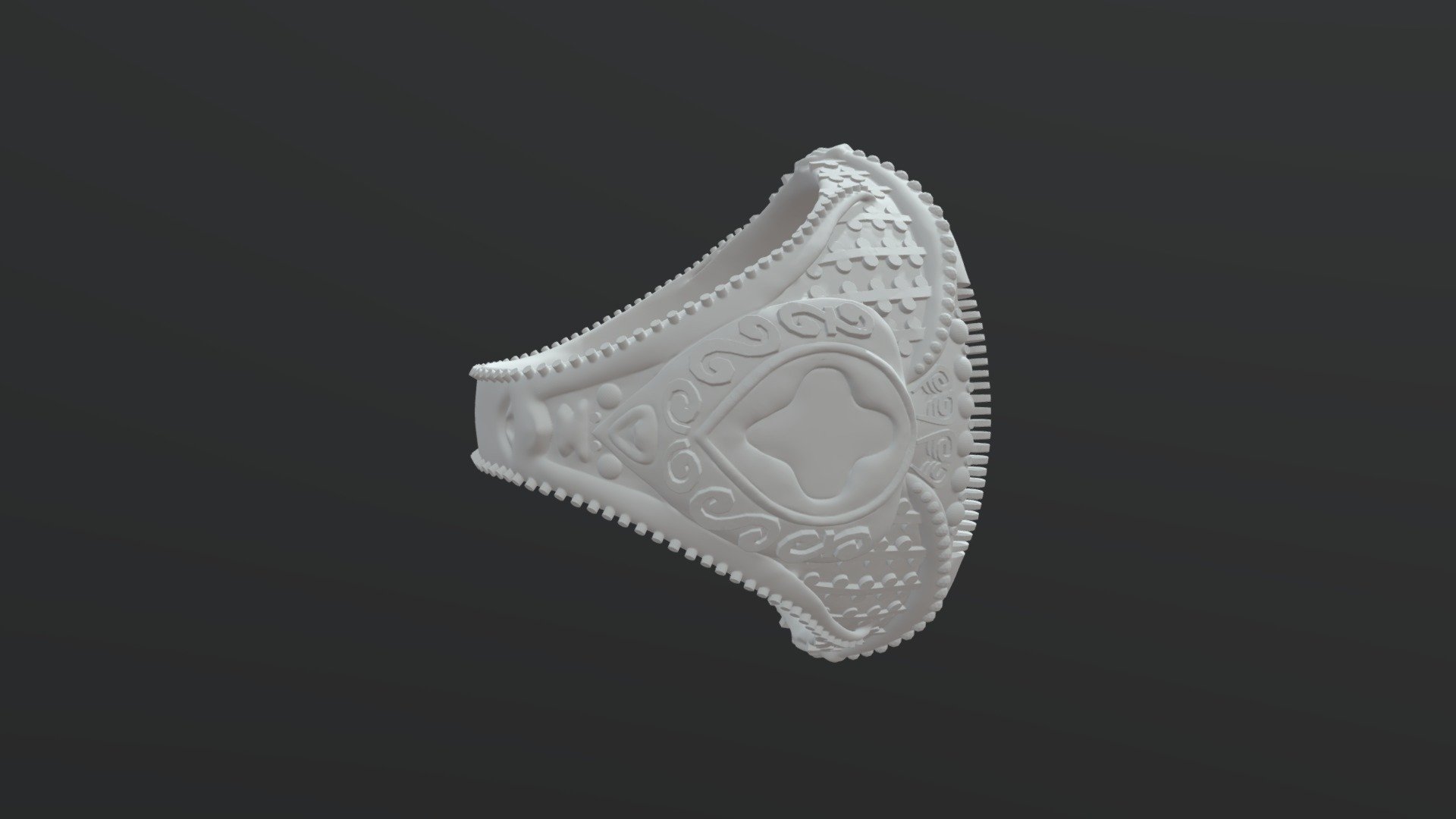 Stylized Ring for 3D Print & Render - Download Free 3D model by Yusuf ...
