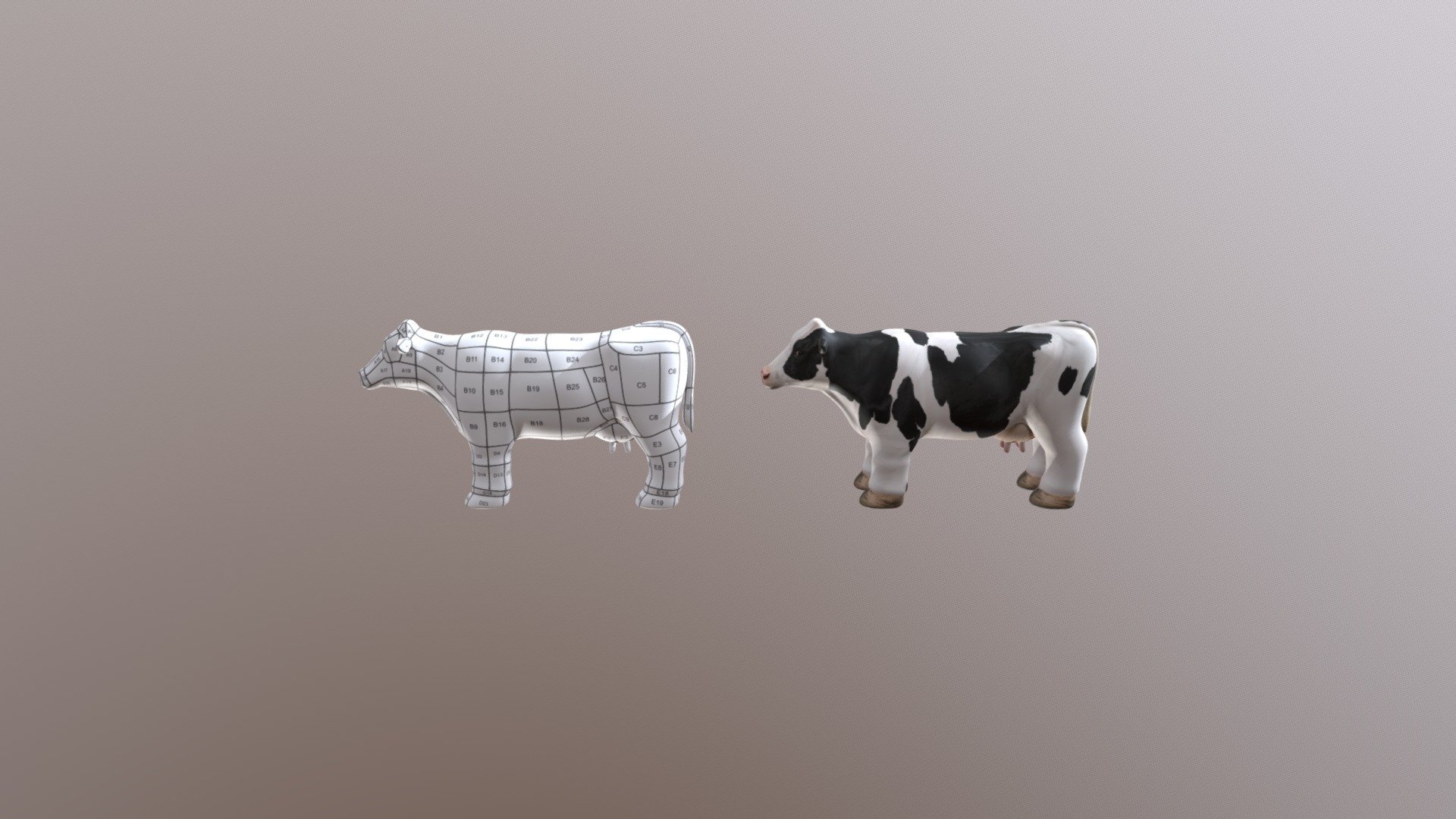 vaca real - 3D model by Daniel Rueda (@daniel.rueda.2003) [395a4e0 ...