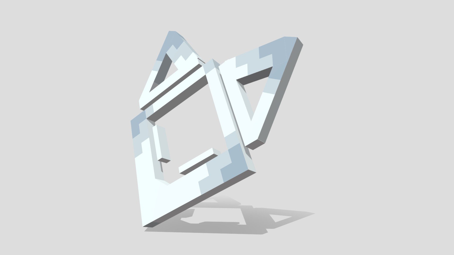 fox logo - 3D model by Blocky_Vani [395b29f] - Sketchfab