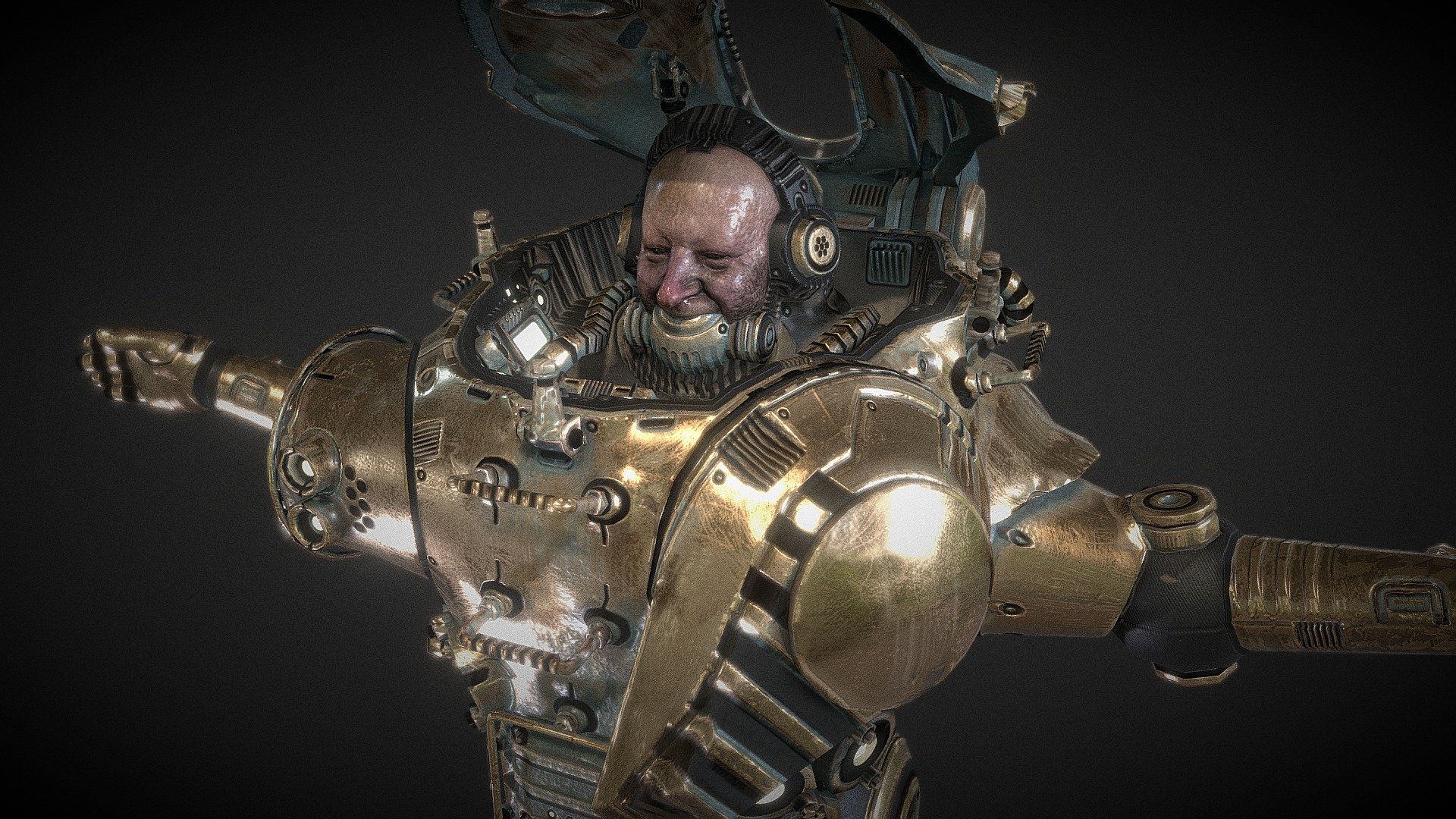 mech_B - 3D model by Guillermo Momplet (@momplet) [395c32f] - Sketchfab