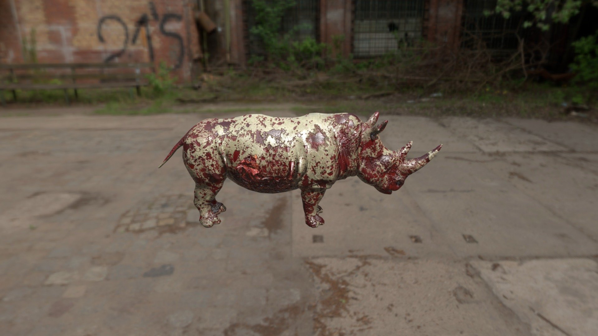 Rhino dead - 3D model by wetpwnage [395e3ae] - Sketchfab