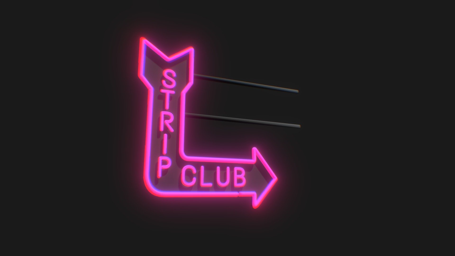 Strip Club Neon Sign - Buy Royalty Free 3D model by Victoria Billings ...