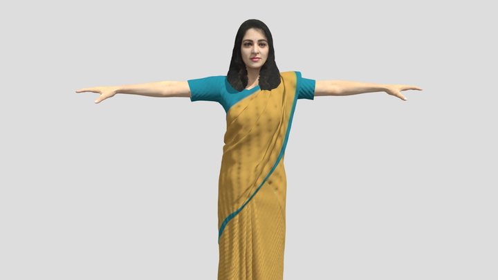Saree 3D models - Sketchfab