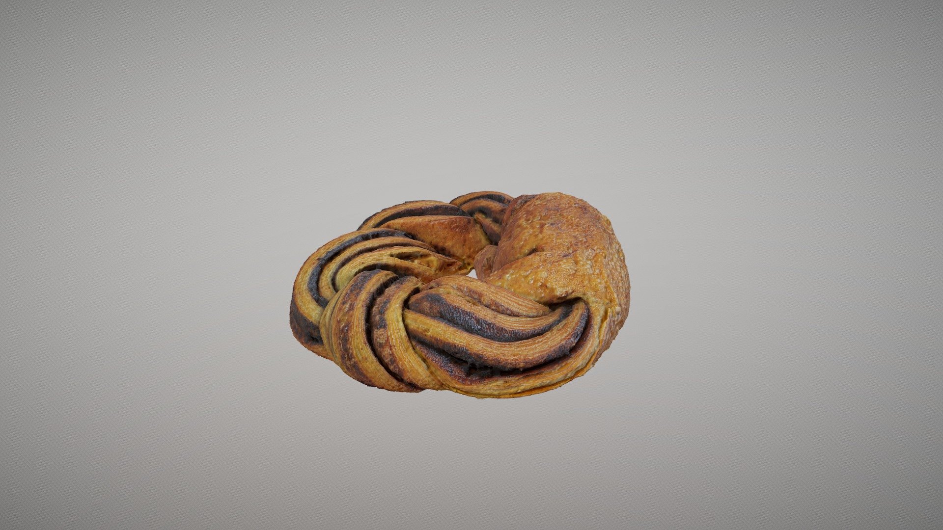 Cinnamon bagel - 3D model by lunacvetinovic [3962316] - Sketchfab