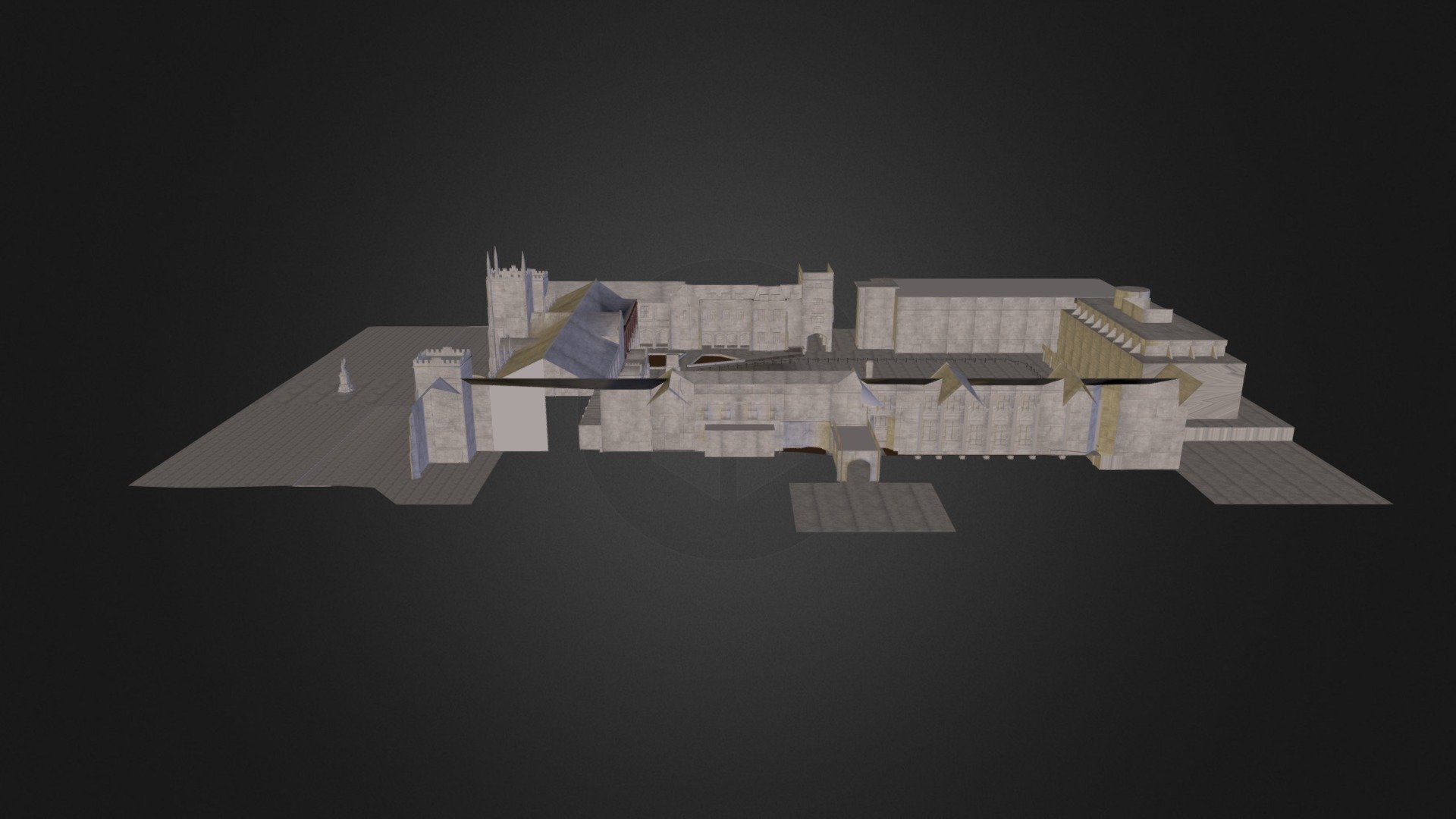 Queens University Belfast - 3D model by ihamblin [396290d] - Sketchfab