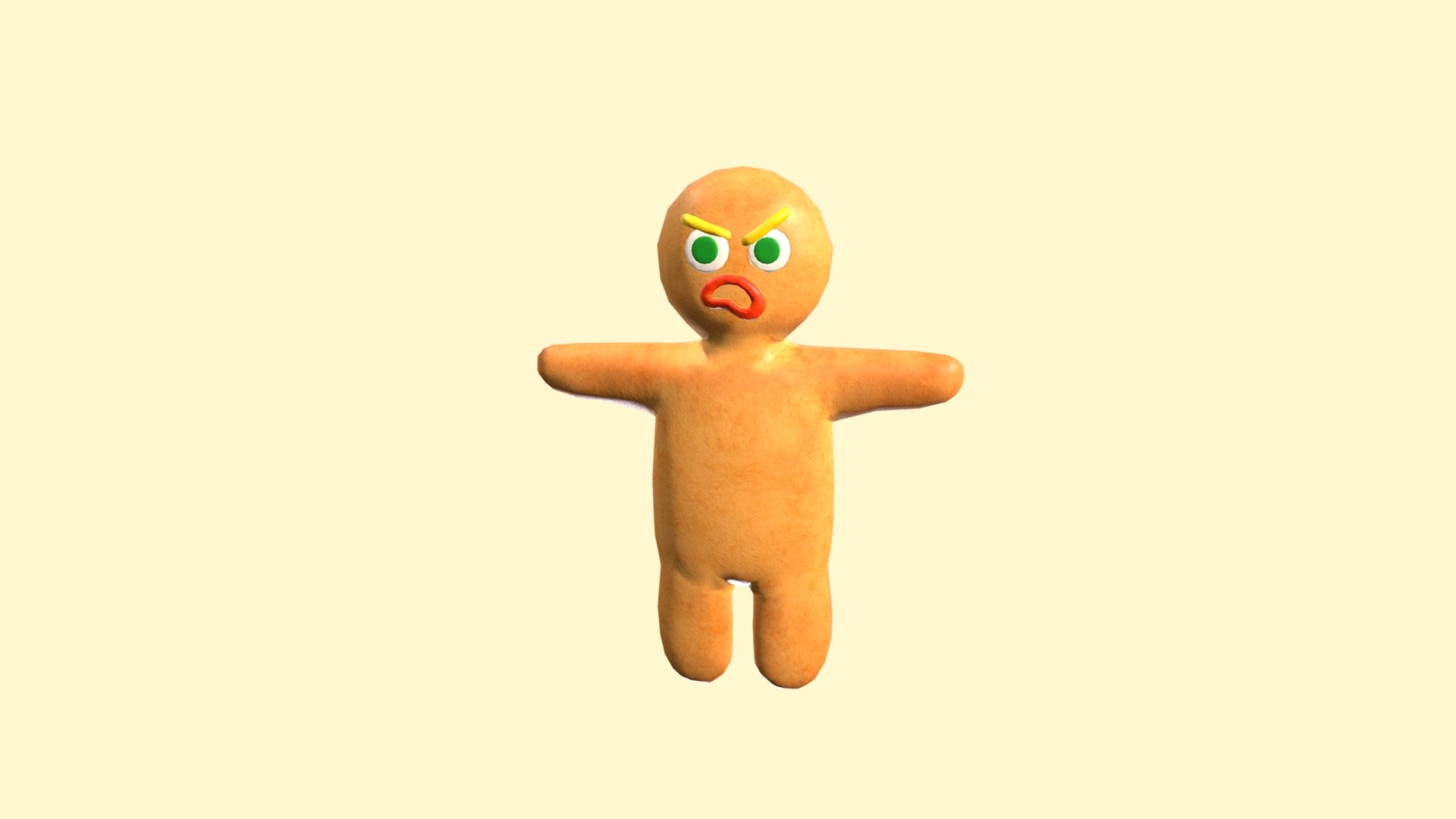 My cookie man - Download Free 3D model by its_yeoleum [3966b59] - Sketchfab