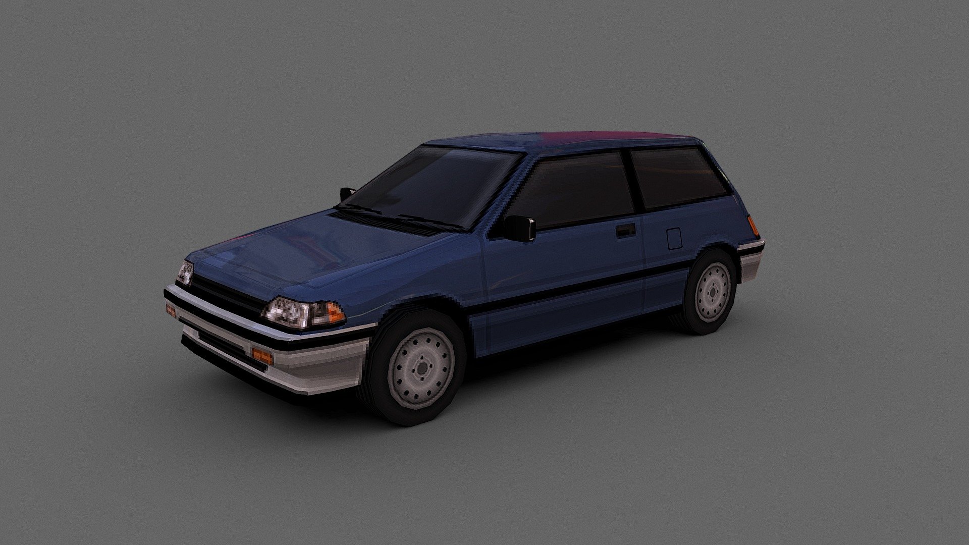 PSX Honda Civic III Hatchback - 3D model by RYO (@ryosukeredsun ...