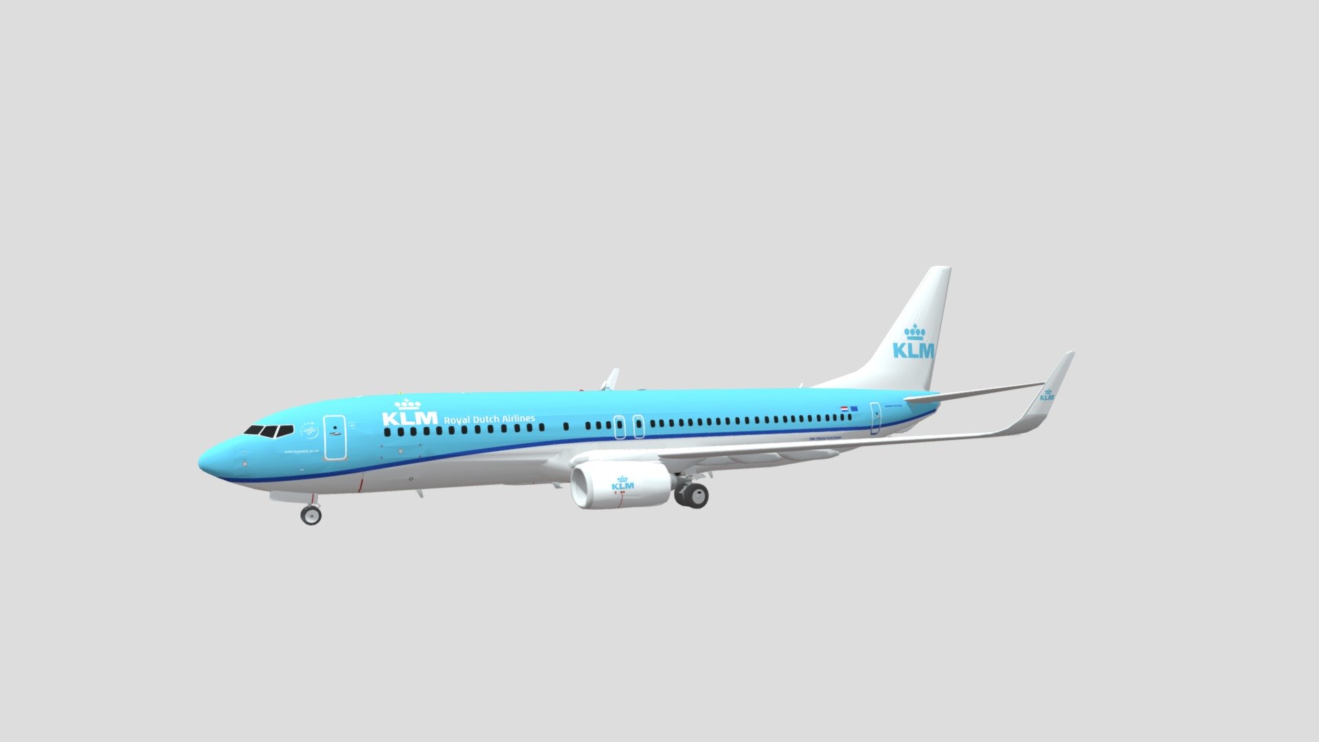 boeing 737 klm - Download Free 3D model by zairiq zairiq (@zairiqzairiq ...