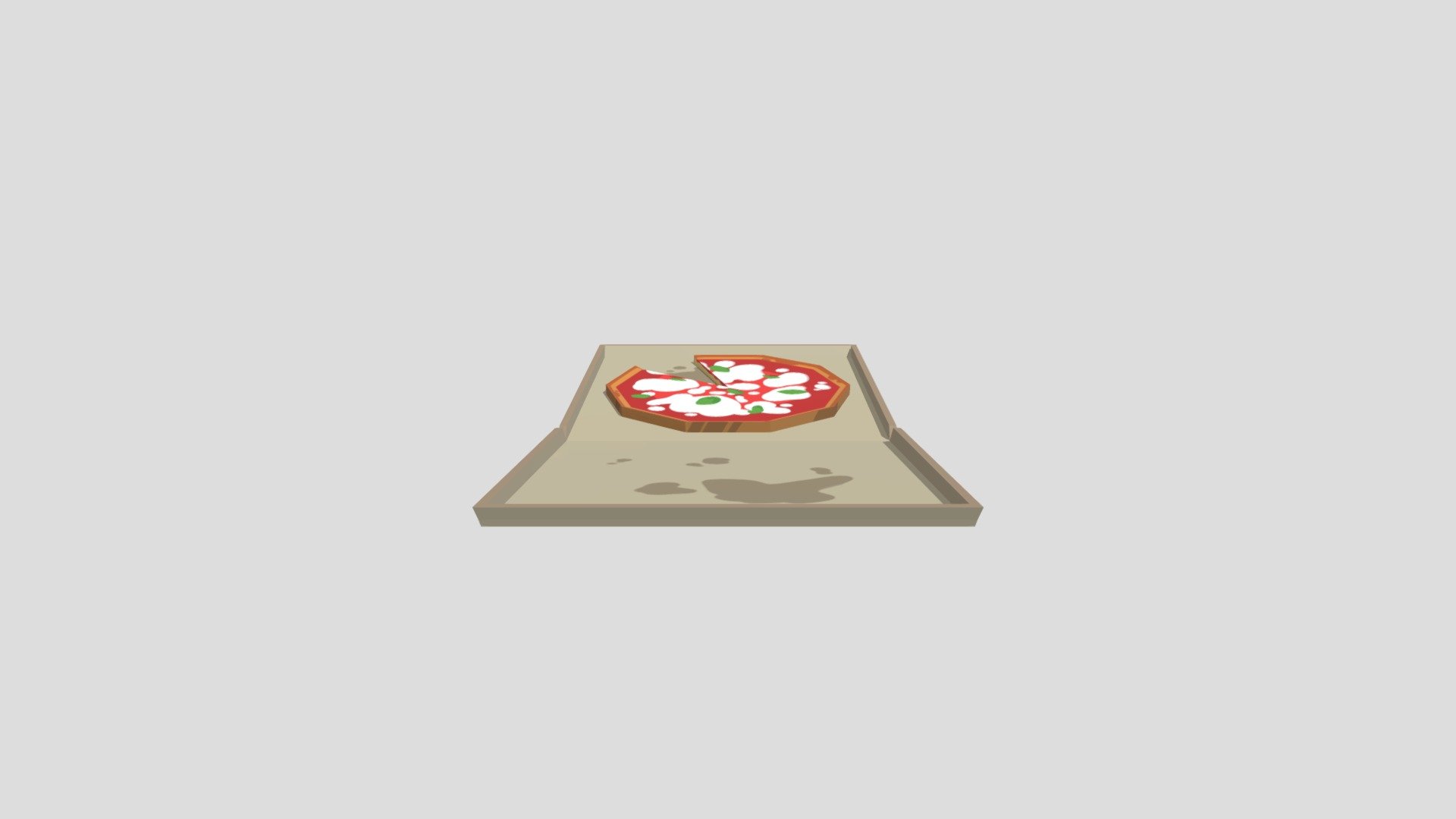 Pizza Cardboard - 3D model by SlowHey [39688ec] - Sketchfab