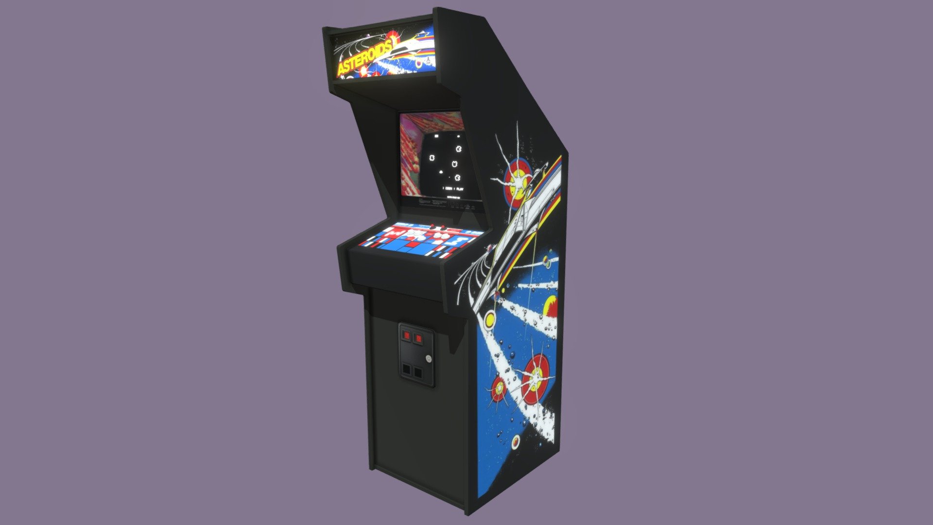 Atari Asteroids Arcade Machine - Download Free 3D model by Big Jojo ...
