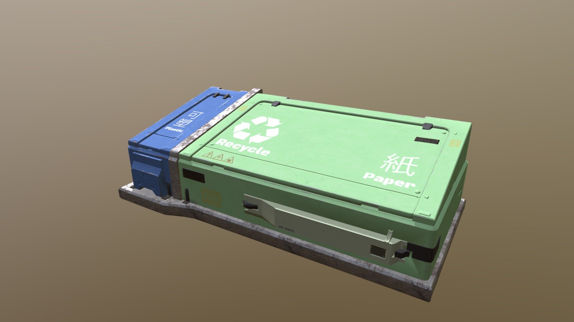 Recycling Compactor - 3D model by h.ames14 [3969316] - Sketchfab