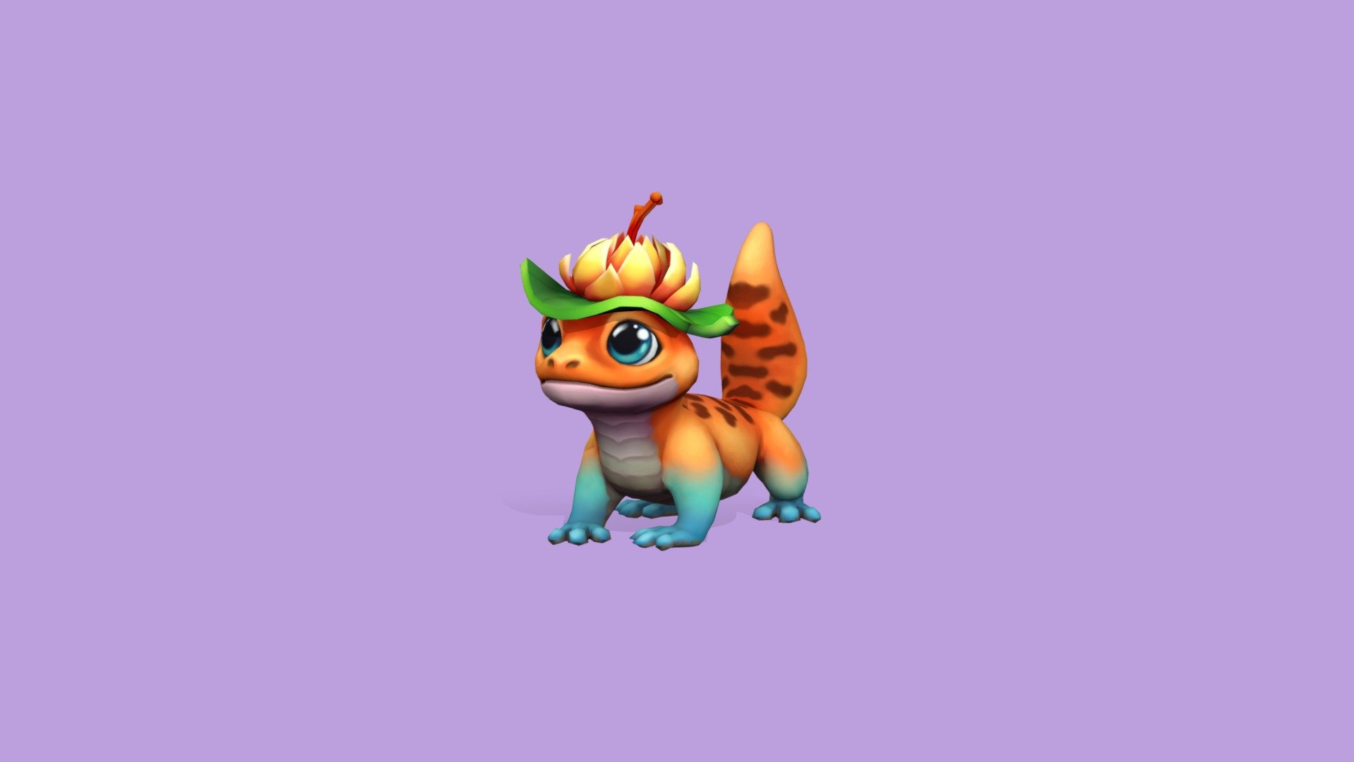 Gekko Charatcer - 3D model by Beresnev Games (@beresnevgames) [396b0f0 ...