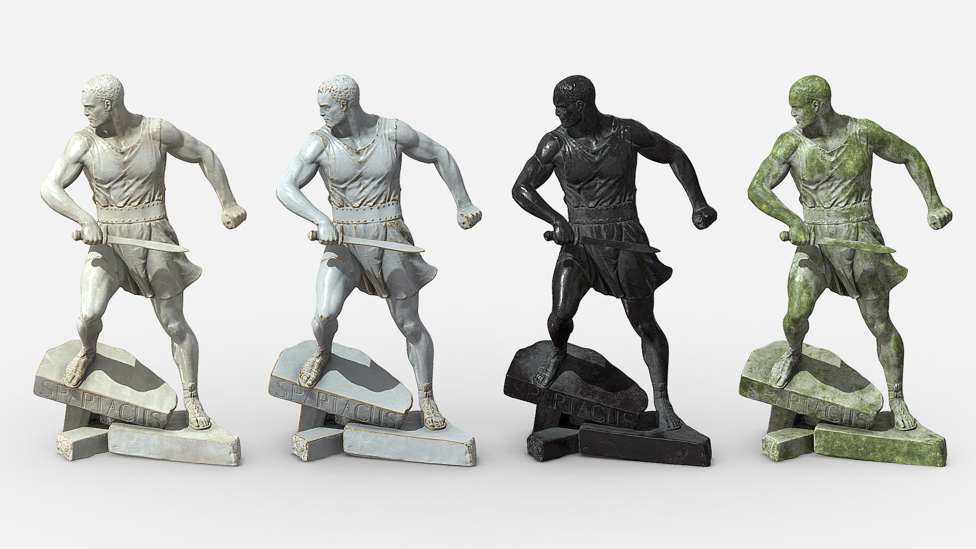 Spartacus / Sculpture / Set 3D model - Buy Royalty Free 3D model by ...
