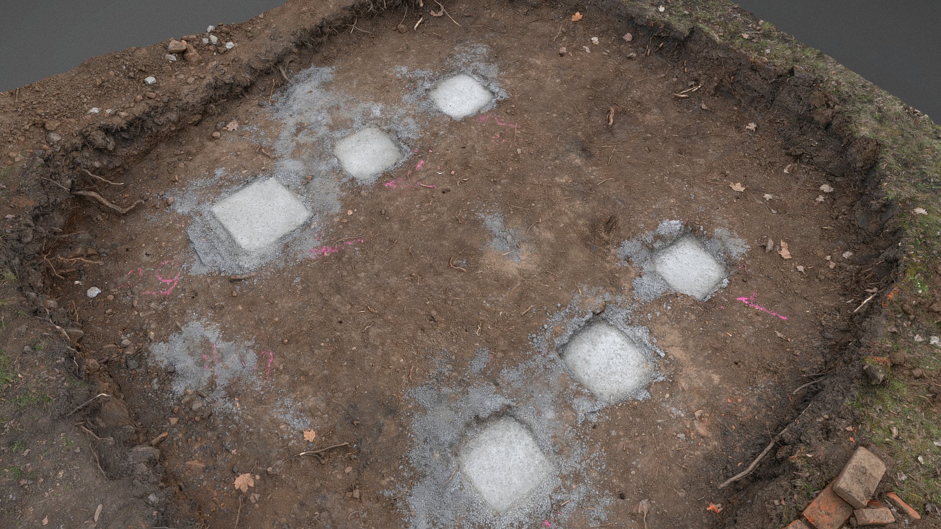 4 concrete spots dig - 3D model by matousekfoto [396f56c] - Sketchfab