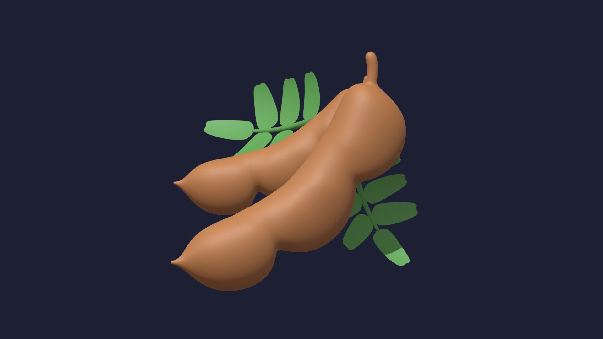 Tamarind Icon - Buy Royalty Free 3D model by arc.jabbar (@arc_jabbar ...