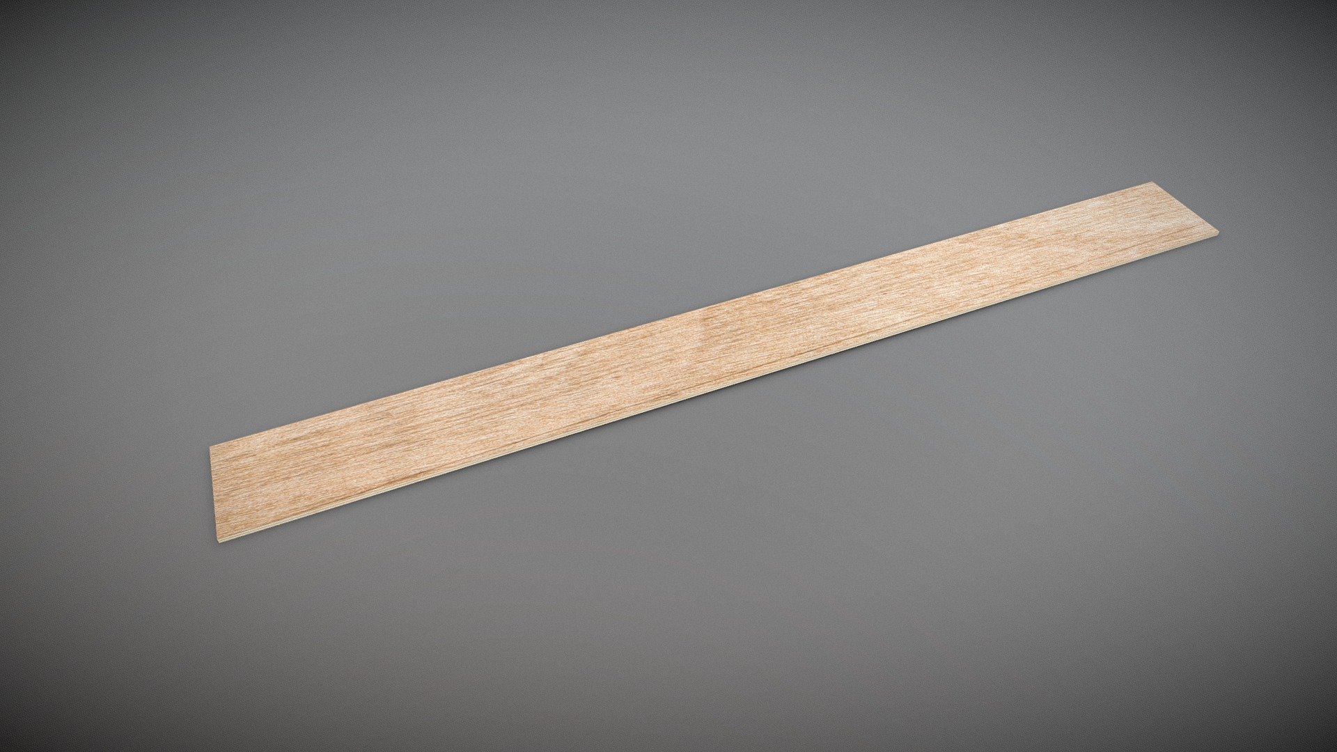 Strook multiplex 1220x120x12mm | Vogelhuisje - 3D model by Stichting ...