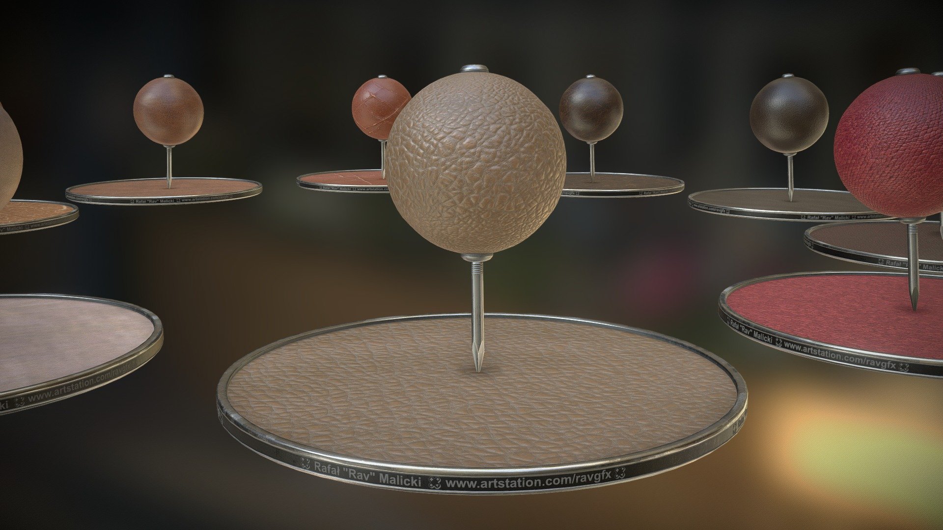 Substance Designer Leather Detail Materials Pack - 3D model by RavGFX ...