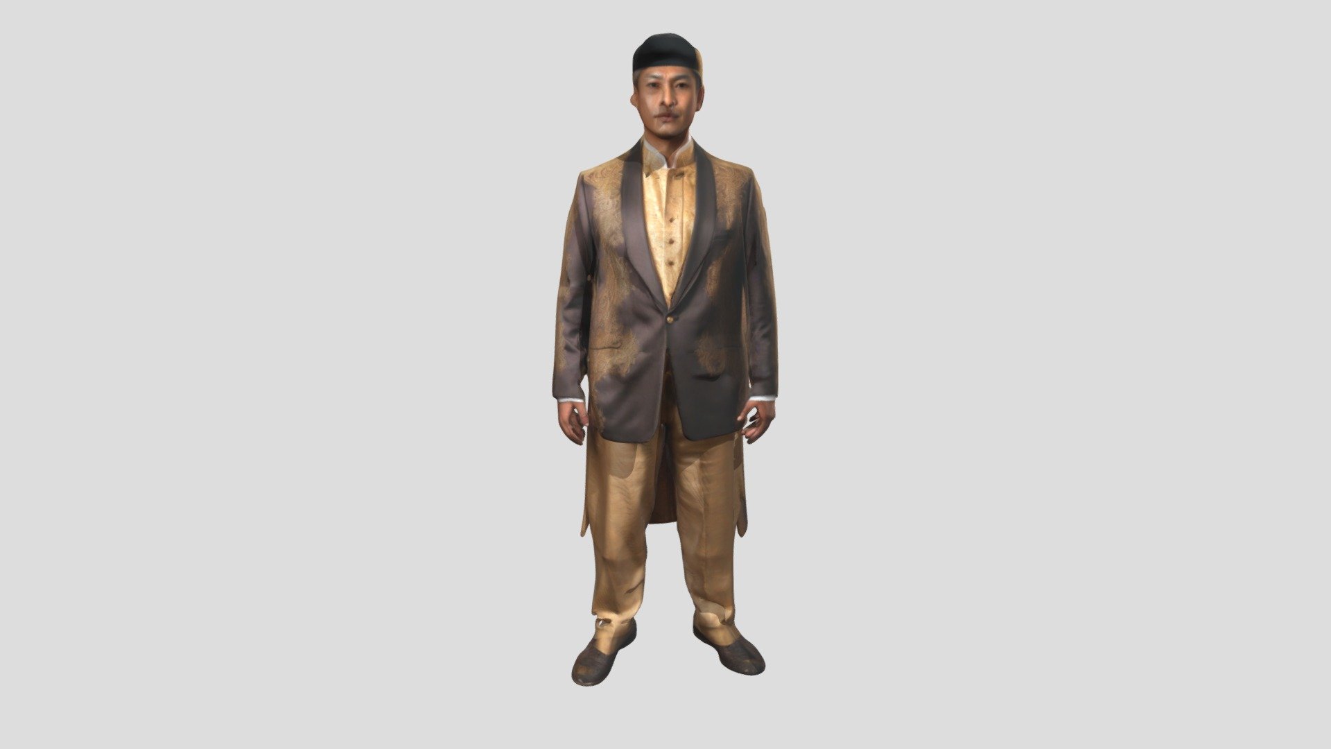 Baju Suit Emas - Download Free 3D model by wanmohdafiq [397380c ...
