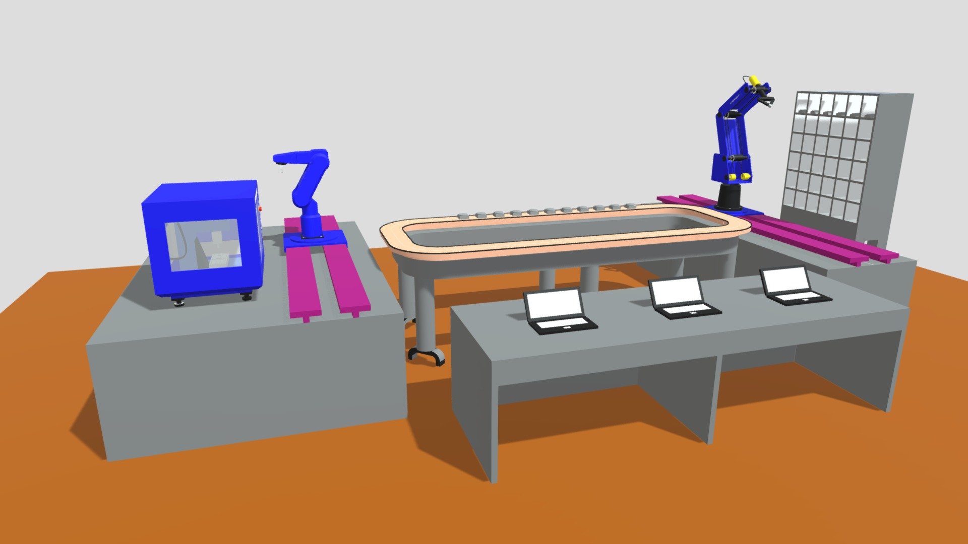 Machine Tending Stations - Download Free 3D model by Muhammad Hanif ...