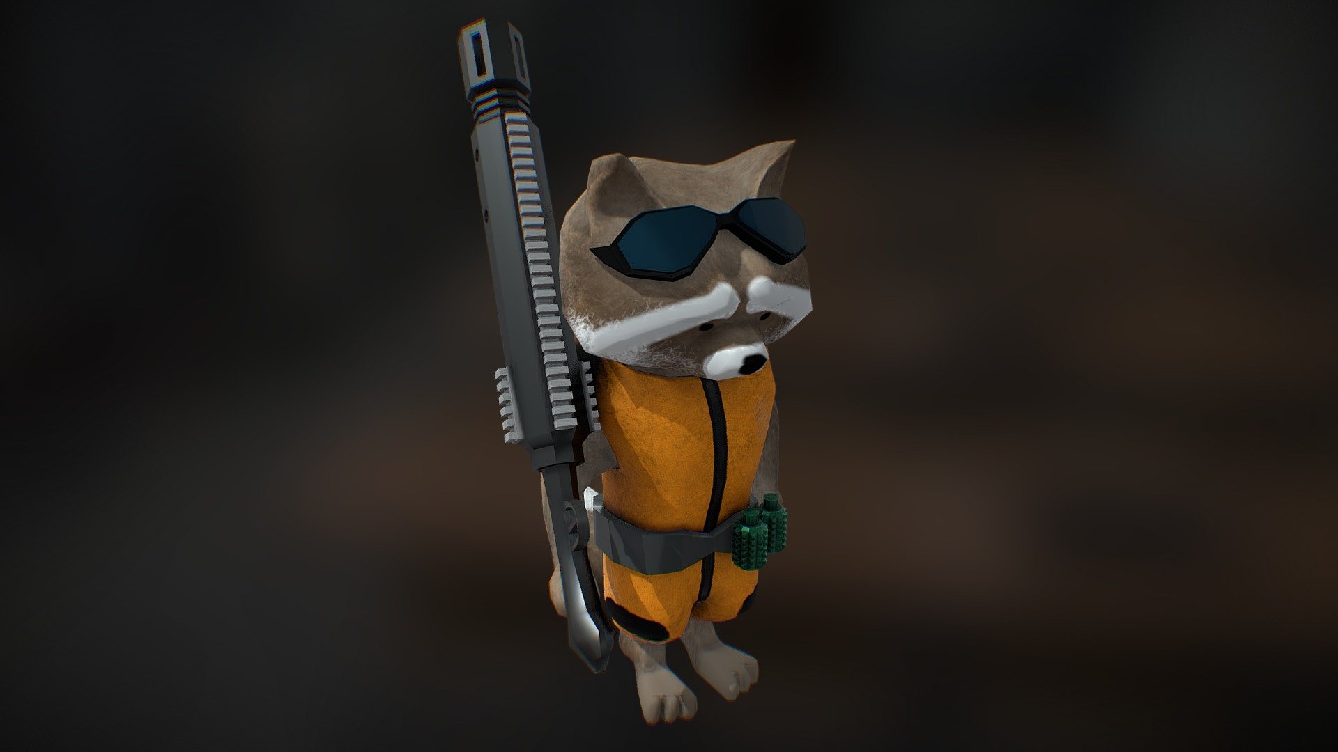 Rocket (guardians of the galaxies) - Download Free 3D model by ...