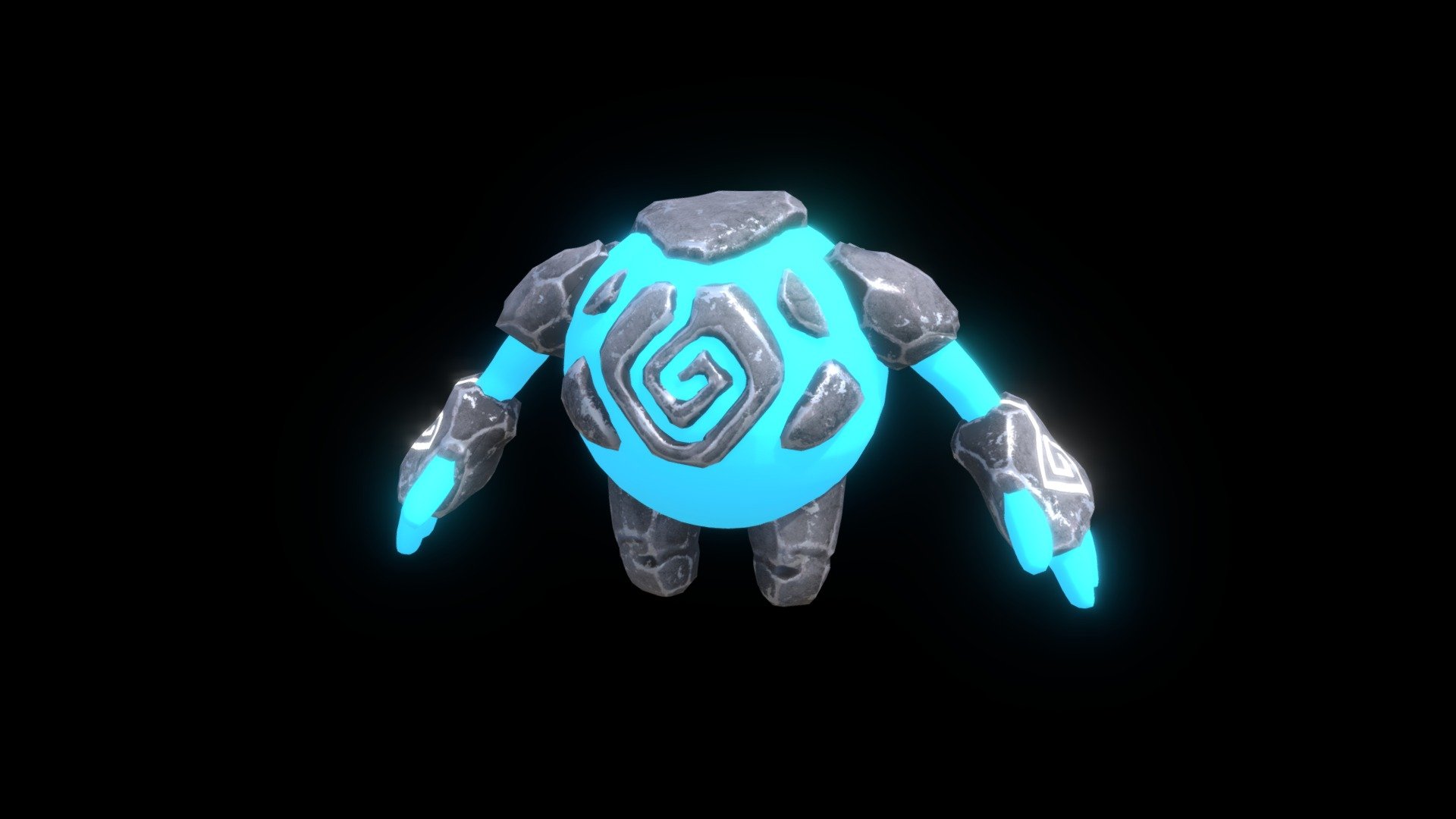 Golem enemy - AXO - 3D model by elialzu [3975498] - Sketchfab