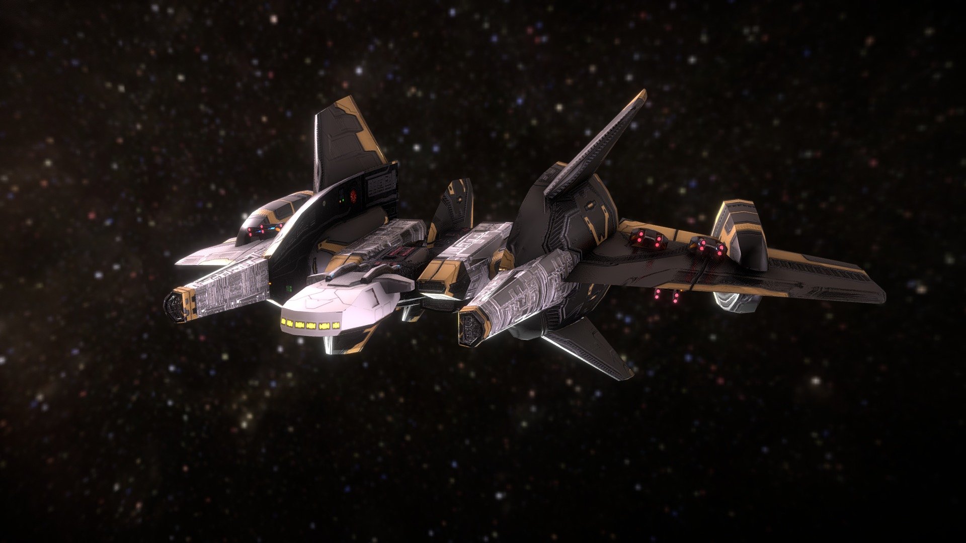 Spaceships - Warp Drive Schout - 3D model by jonathanmr.ilustrador ...