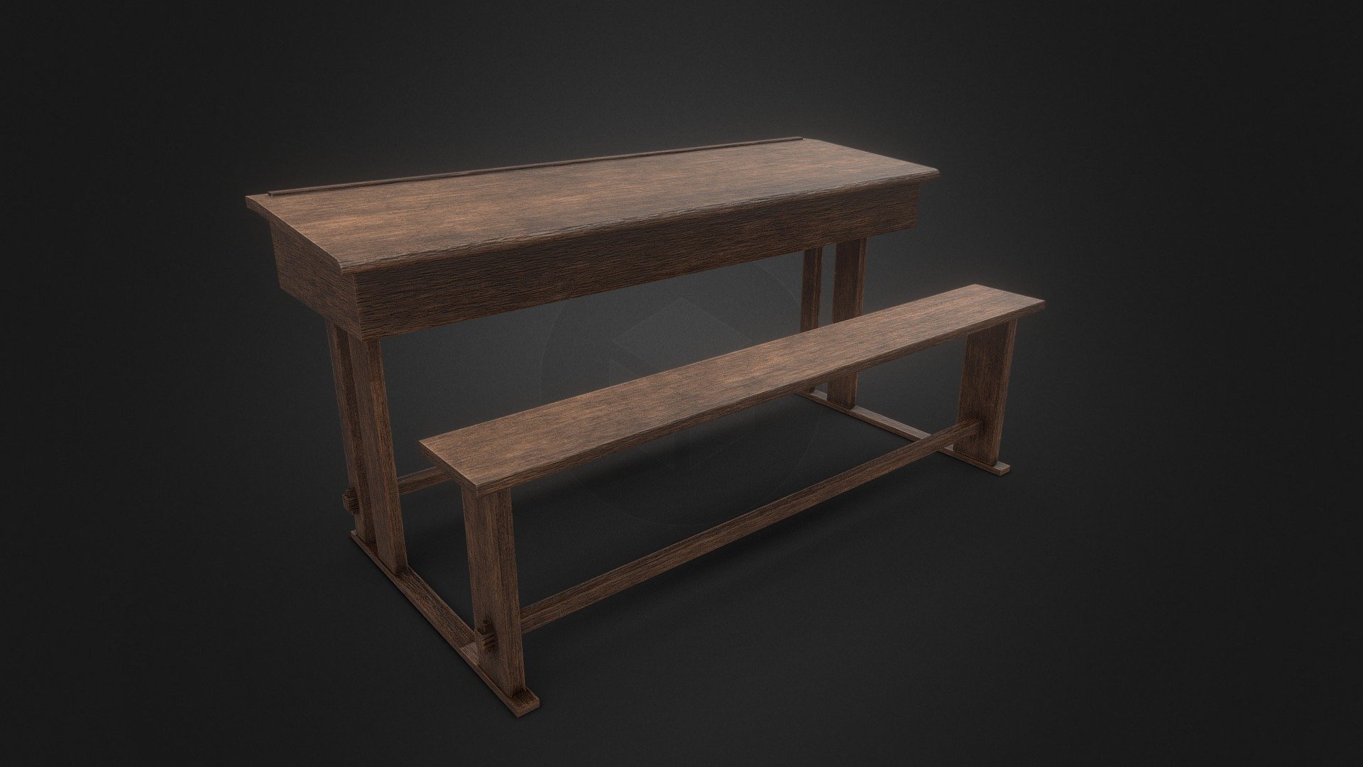 OLD SCHOOL BENCH GAME ASSET - Download Free 3D model by akhalas ...