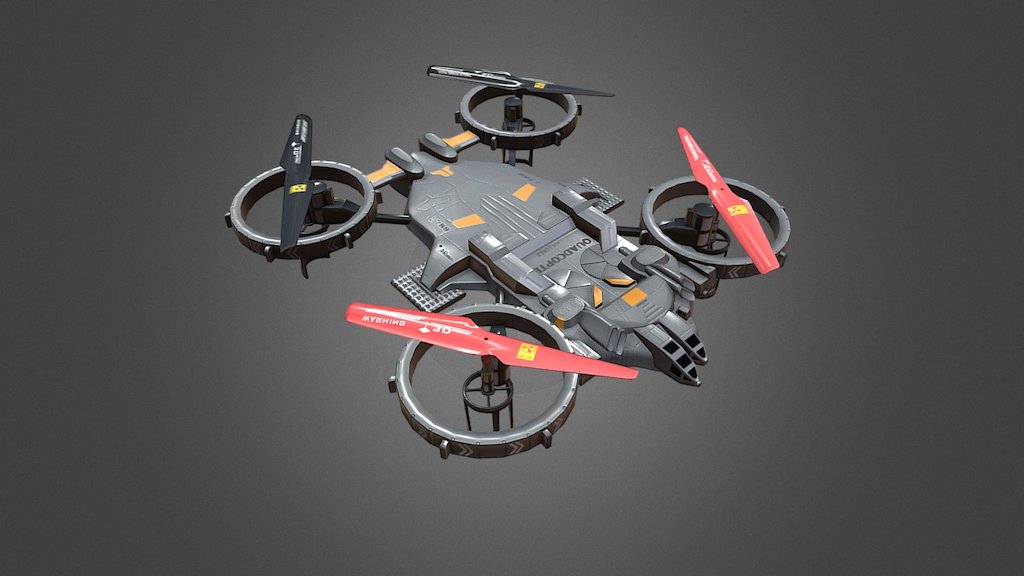 QUADCOPTER - 3D model by Victor L. (@Vic85) [3977eff] - Sketchfab