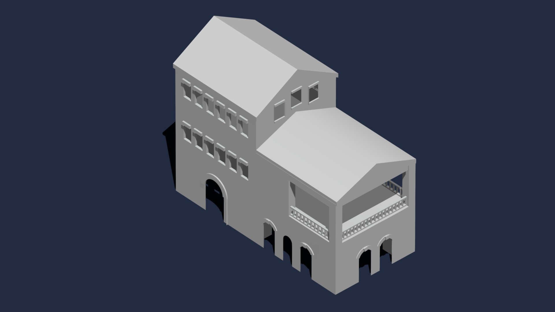 Roman Tavern - 3D model by RattlesMake [39782a9] - Sketchfab