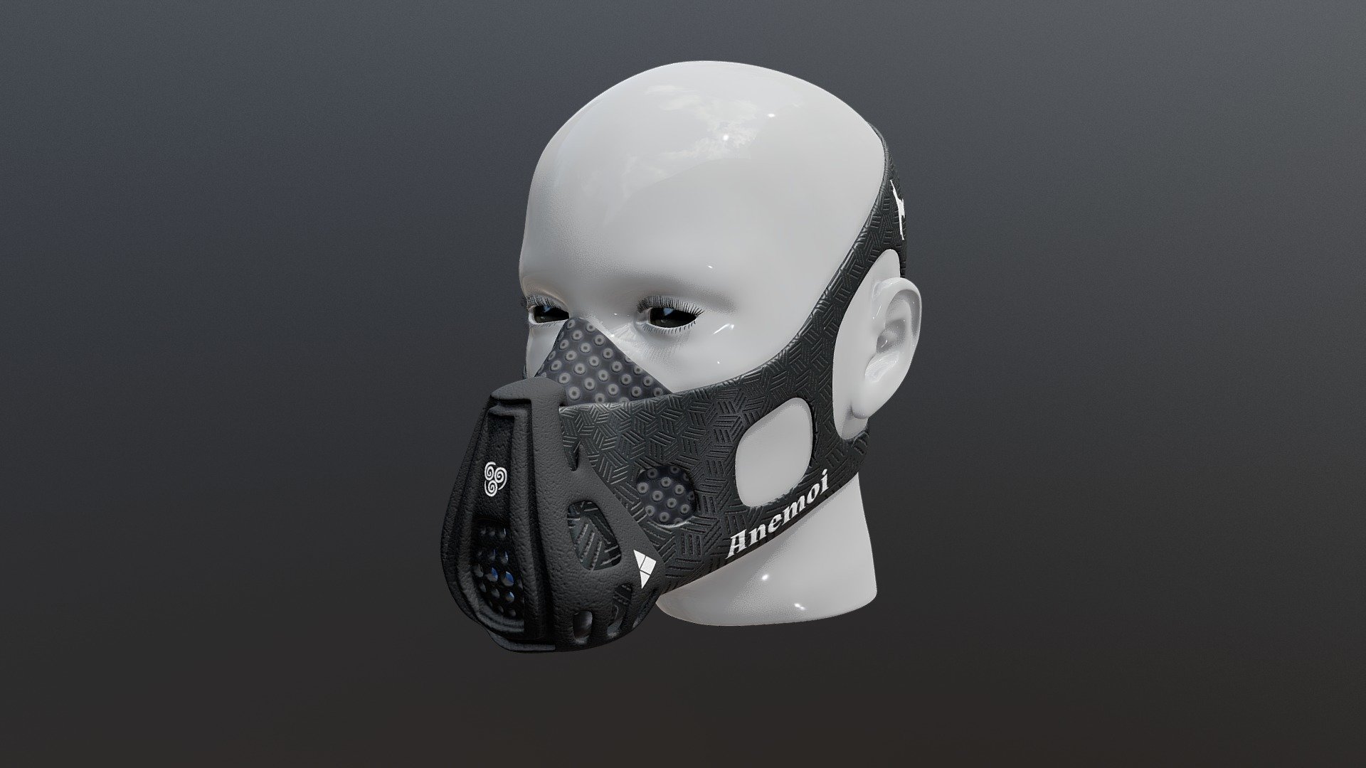 Sports Breathing Mask - 3D model by Multipainkiller Studio ...