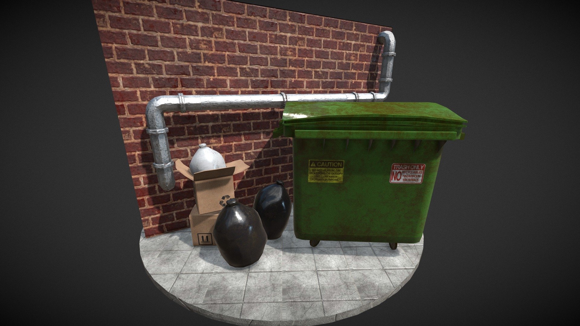 Alleyway Assets [Part 1] - 3D model by Jana vdBeucken (@JvdB) [397c6f2 ...