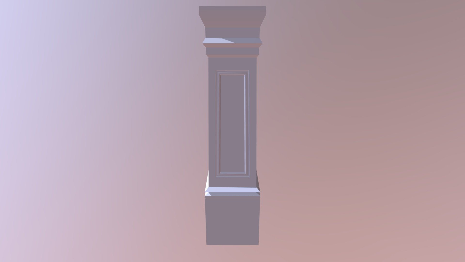 A Nice Untextured Post - 3D model by Injaa [397d325] - Sketchfab