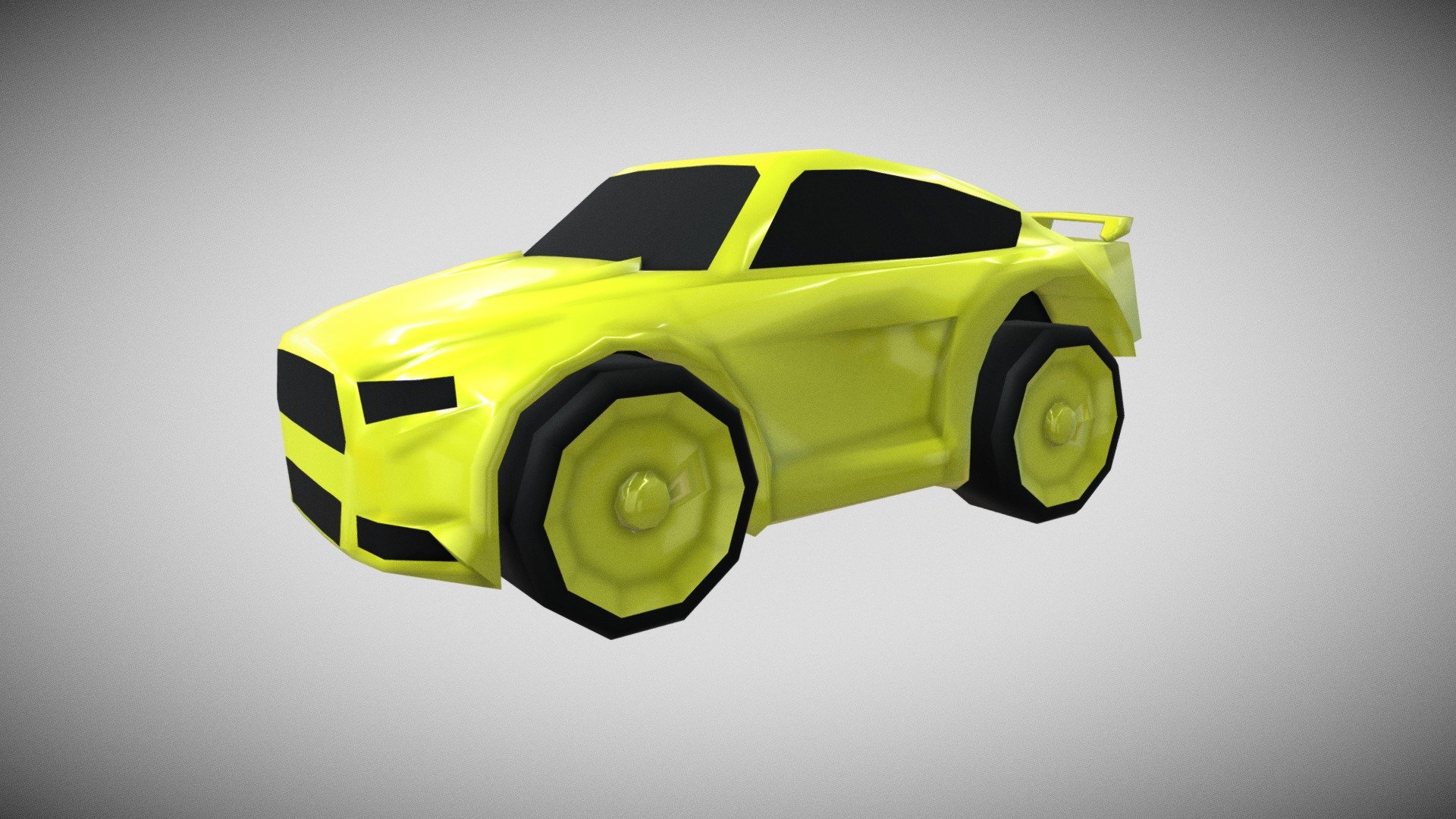 Yellow Mustang - 3D model by Jason Goodwin (@JasonGoodwin) [397d904 ...