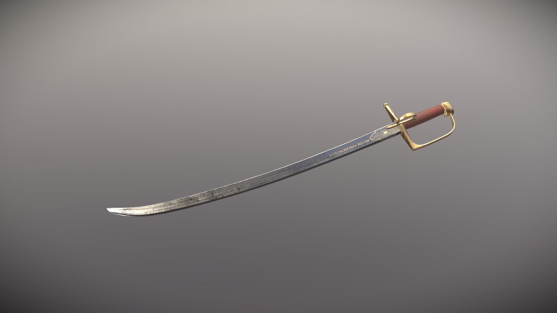 Cavalry Officer Sabre - 19th Century - 3D model by Hodor- [397f6ed ...