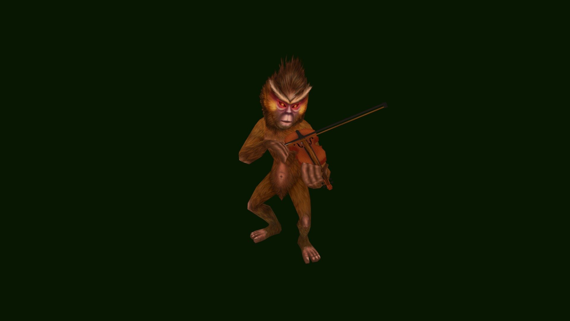 Violine Monkey - 3D model by vicktor [398097c] - Sketchfab