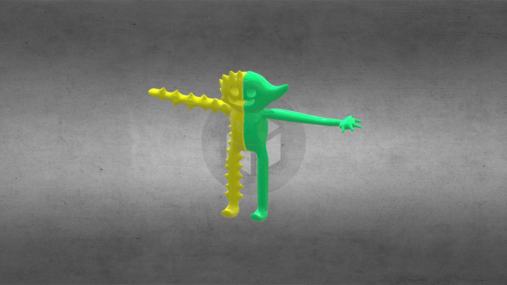 Happy Bittergiggle [Color your own way] - Download Free 3D model by ...